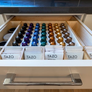 Nespresso Original Drawer Organizer Made From Solid Maple or Walnut ...