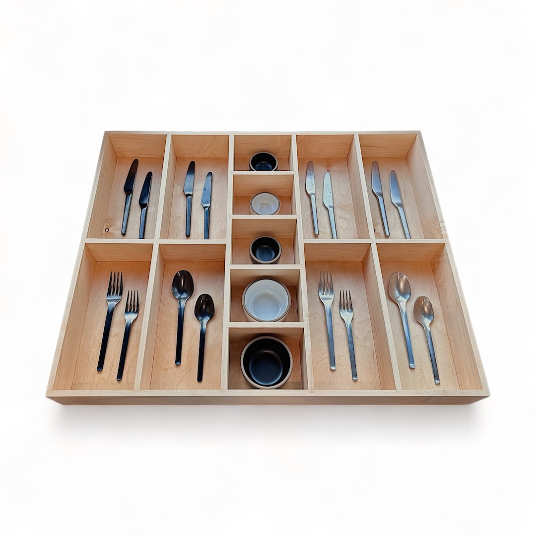 Kitchen Drawer Insert Custom Drawer Organizer for Utensils Housewarming ...
