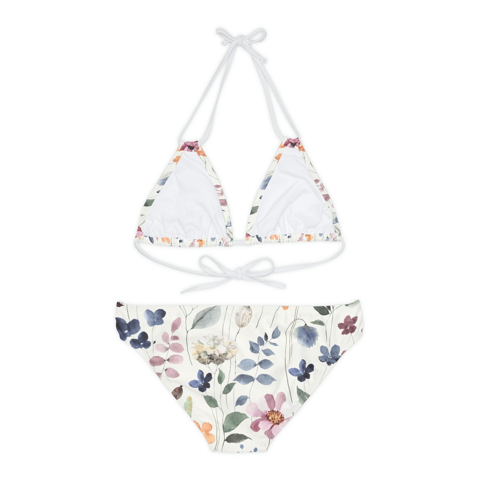 STRAPPY BIKINI WATERCOLOR Strappy Unique Bikini A Modern - Etsy