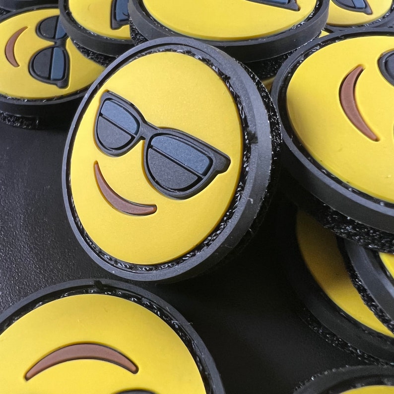 Sunglasses Emoji | 3D PVC Ranger Eye Patch - Etsy