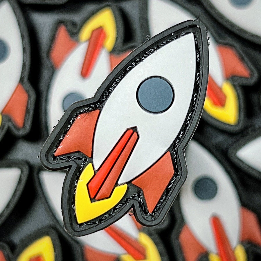 Rocket Emoji | 3D PVC Ranger Eye Patch - Etsy