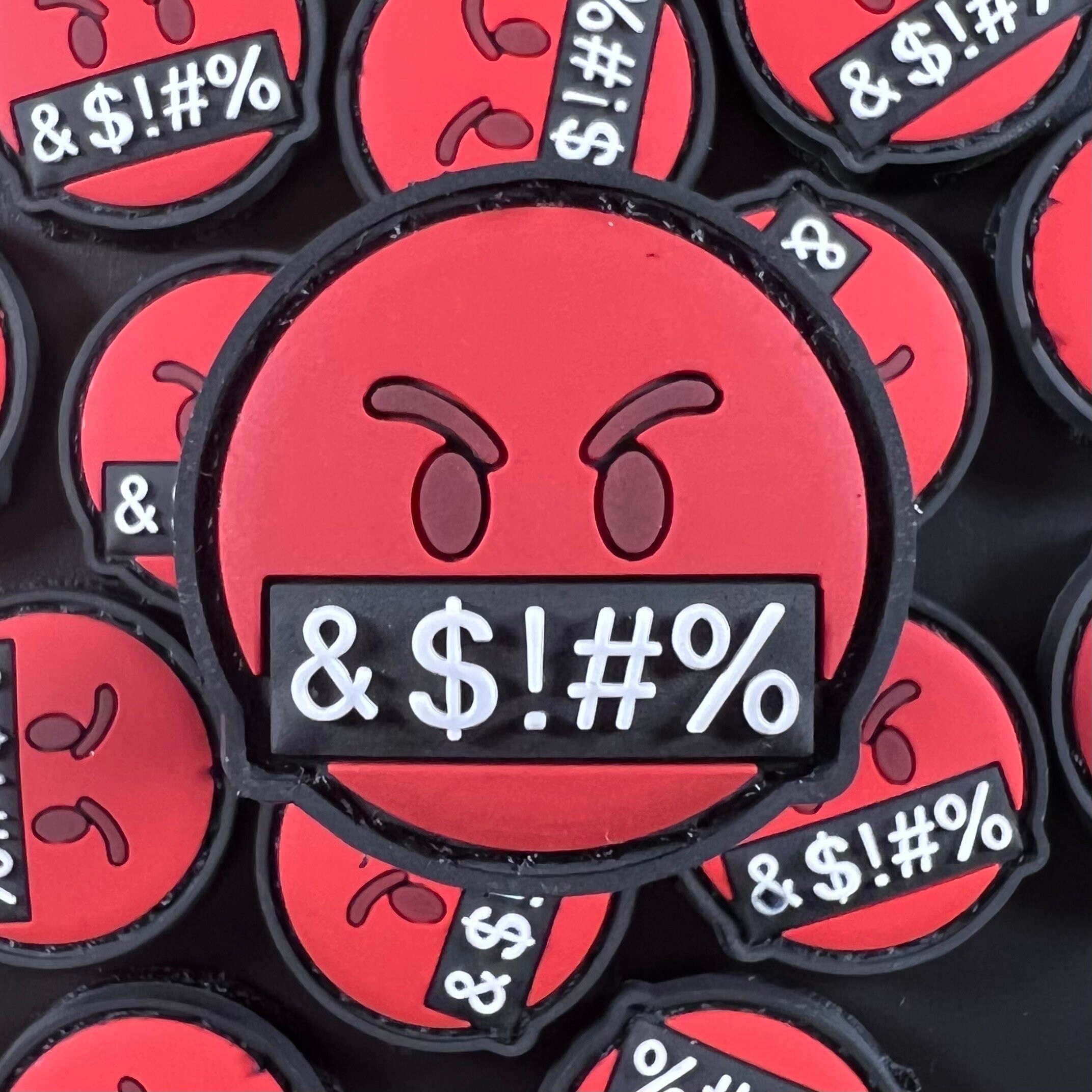 Angry Face Emoji 3D PVC Ranger Eye Patch - Etsy