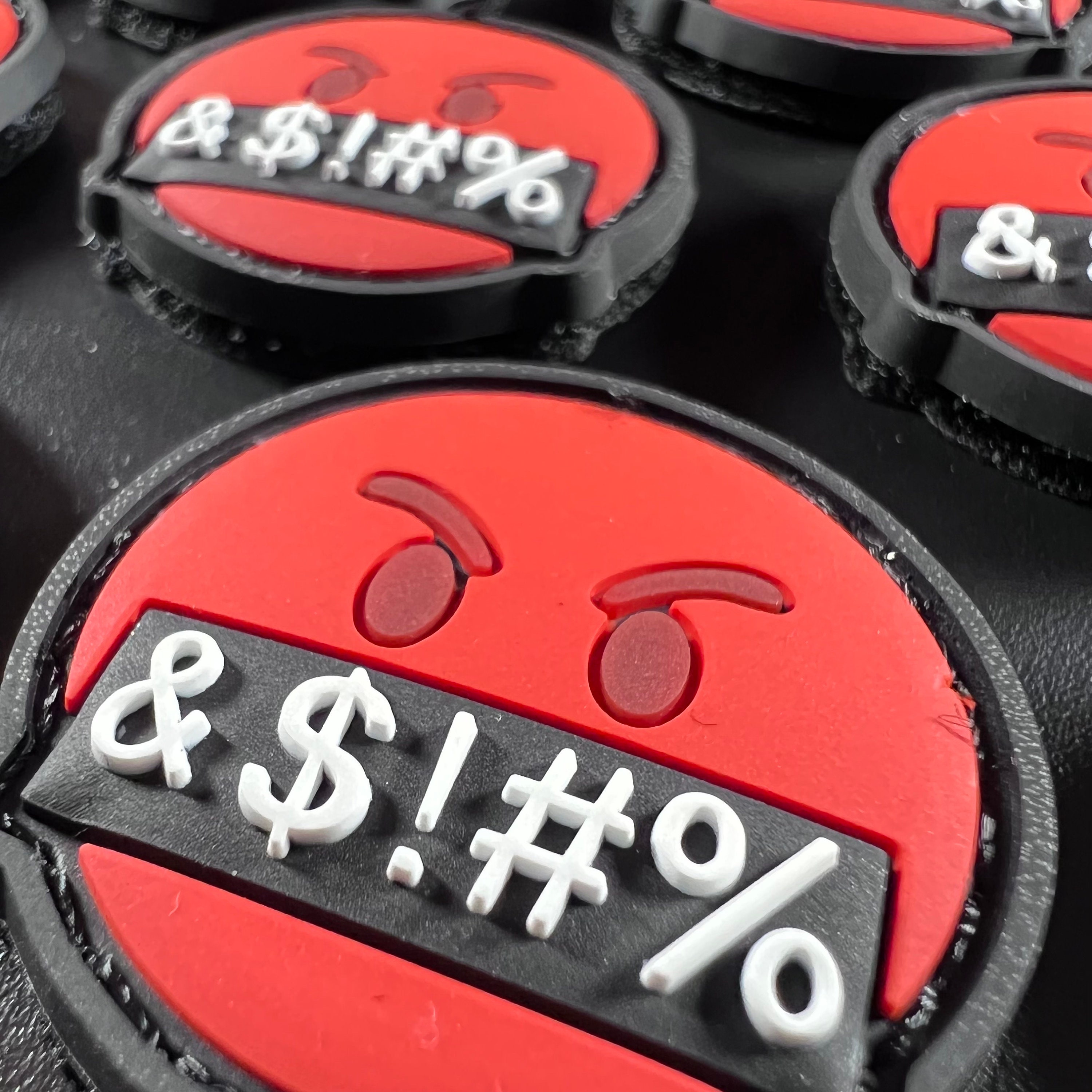 Angry Face Emoji 3D PVC Ranger Eye Patch - Etsy