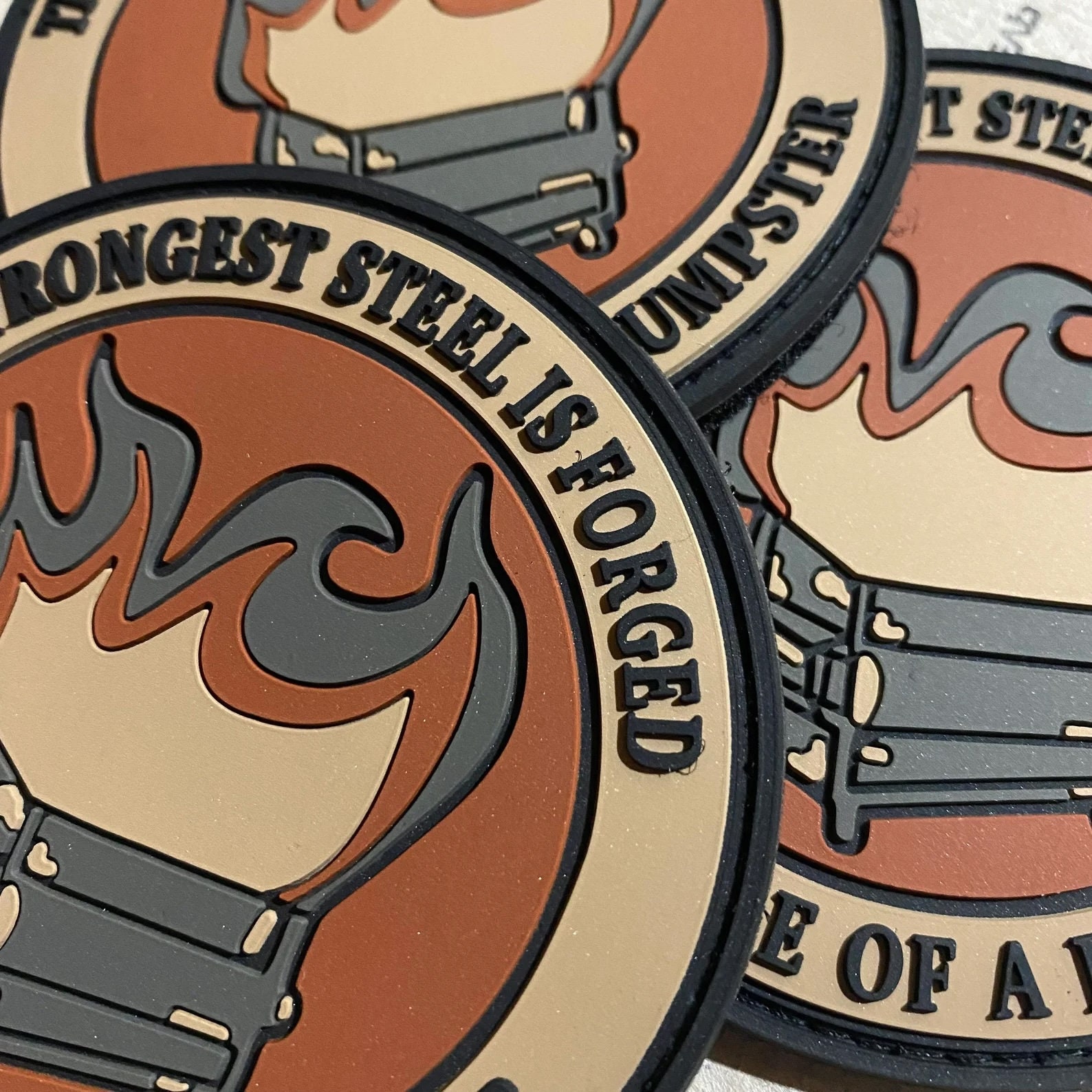 Dumpster Fire Morale Patch | Weatherproof PVC - Etsy