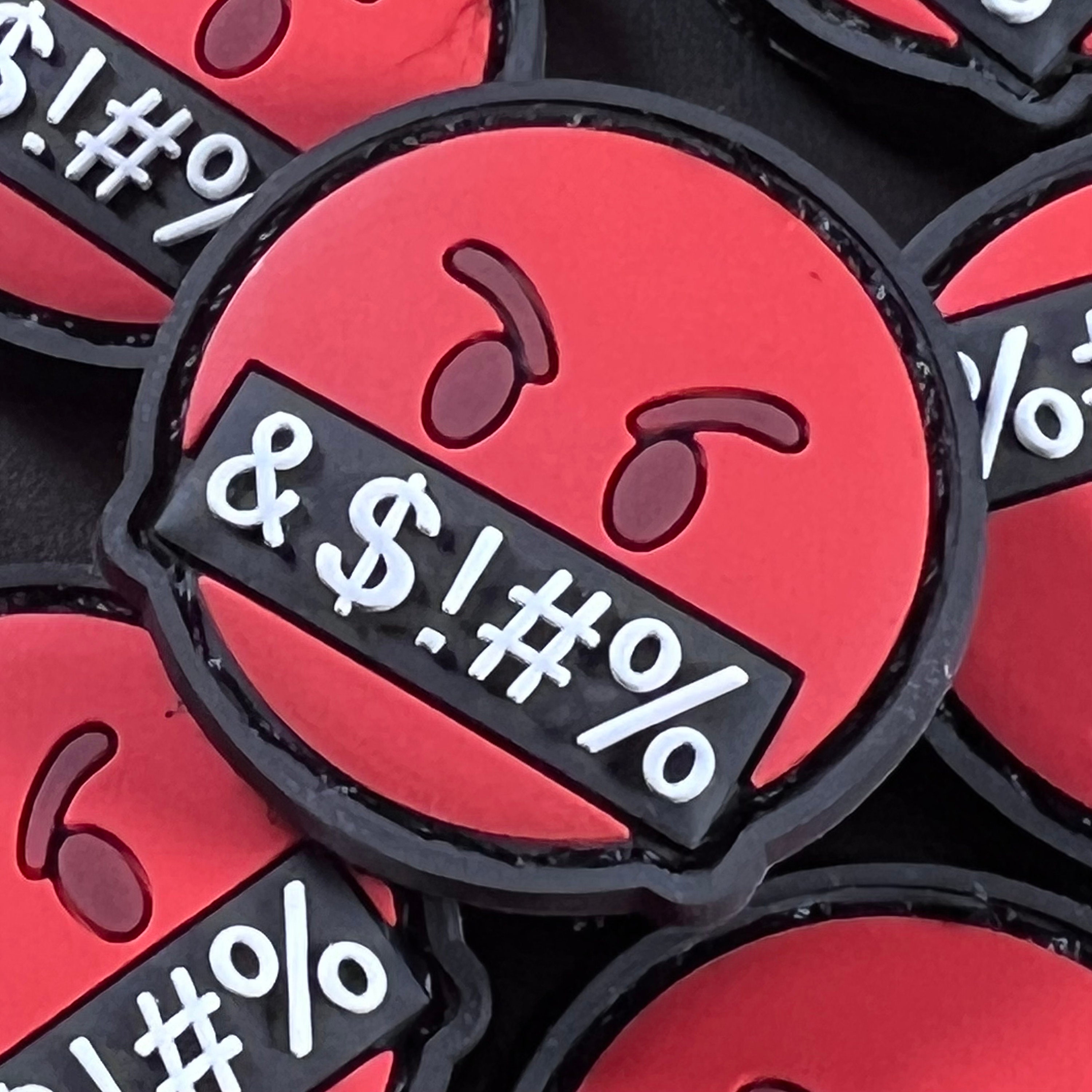 Angry Face Emoji 3D PVC Ranger Eye Patch - Etsy