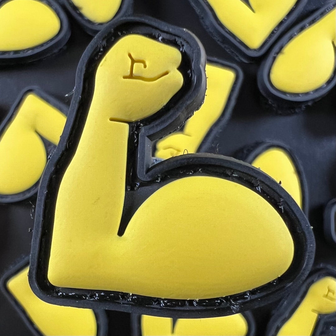 Strong Arm Emoji | 3D PVC Ranger Eye Patch - Etsy
