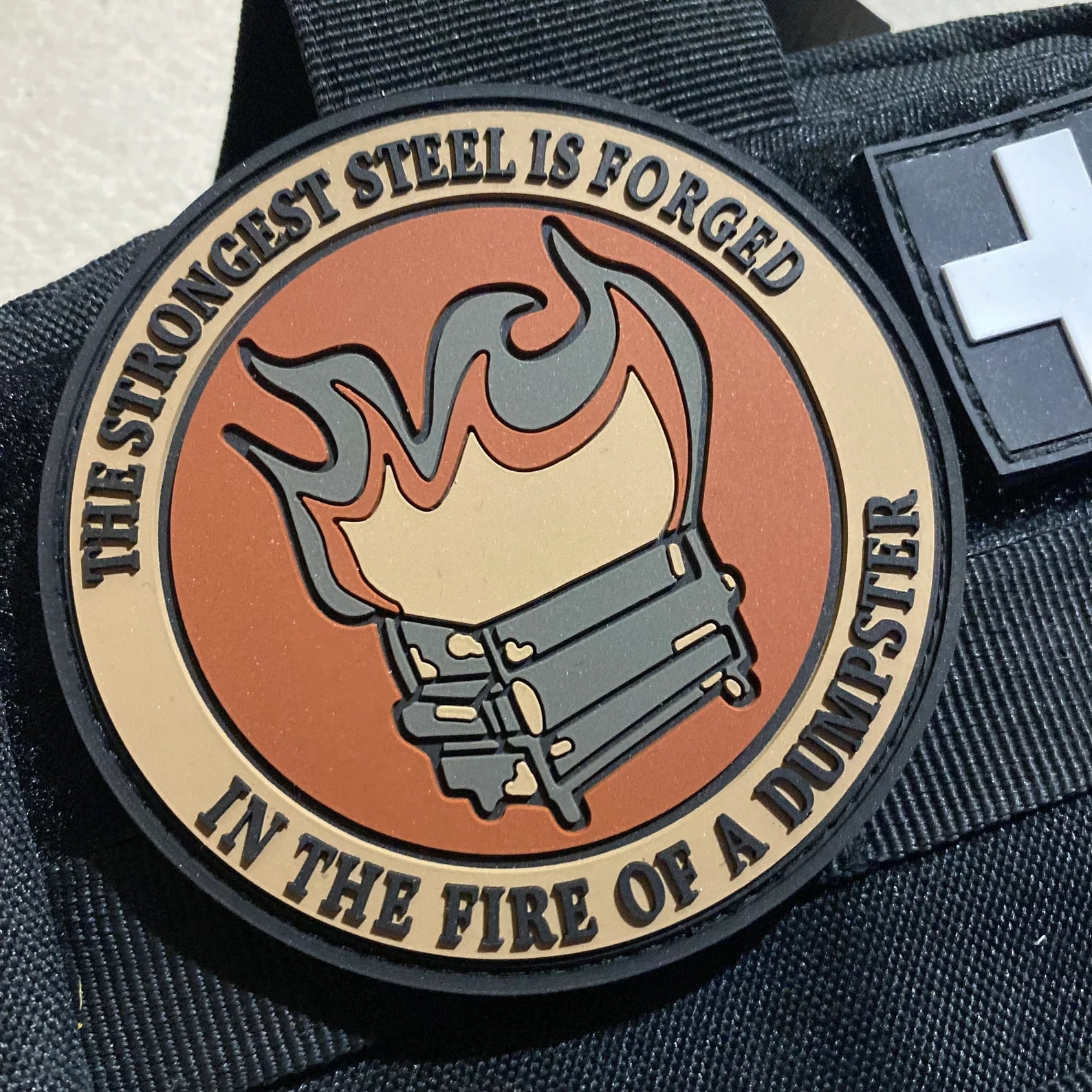 Dumpster Fire Morale Patch | Weatherproof PVC - Etsy