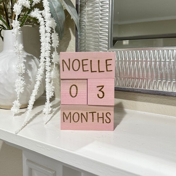 Milestone Blocks - Etsy