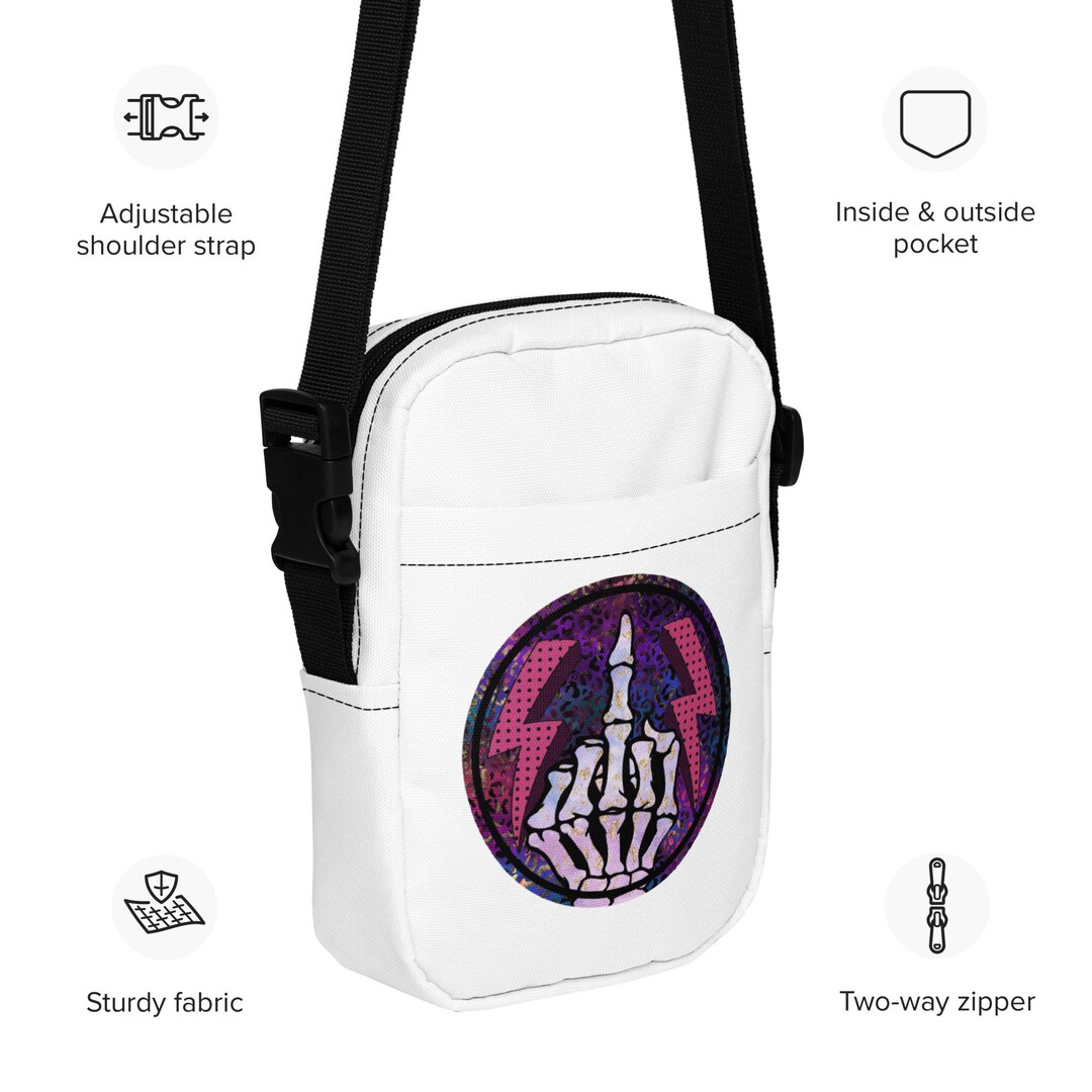 Skeleton Hand Utility Crossbody Bag - Etsy