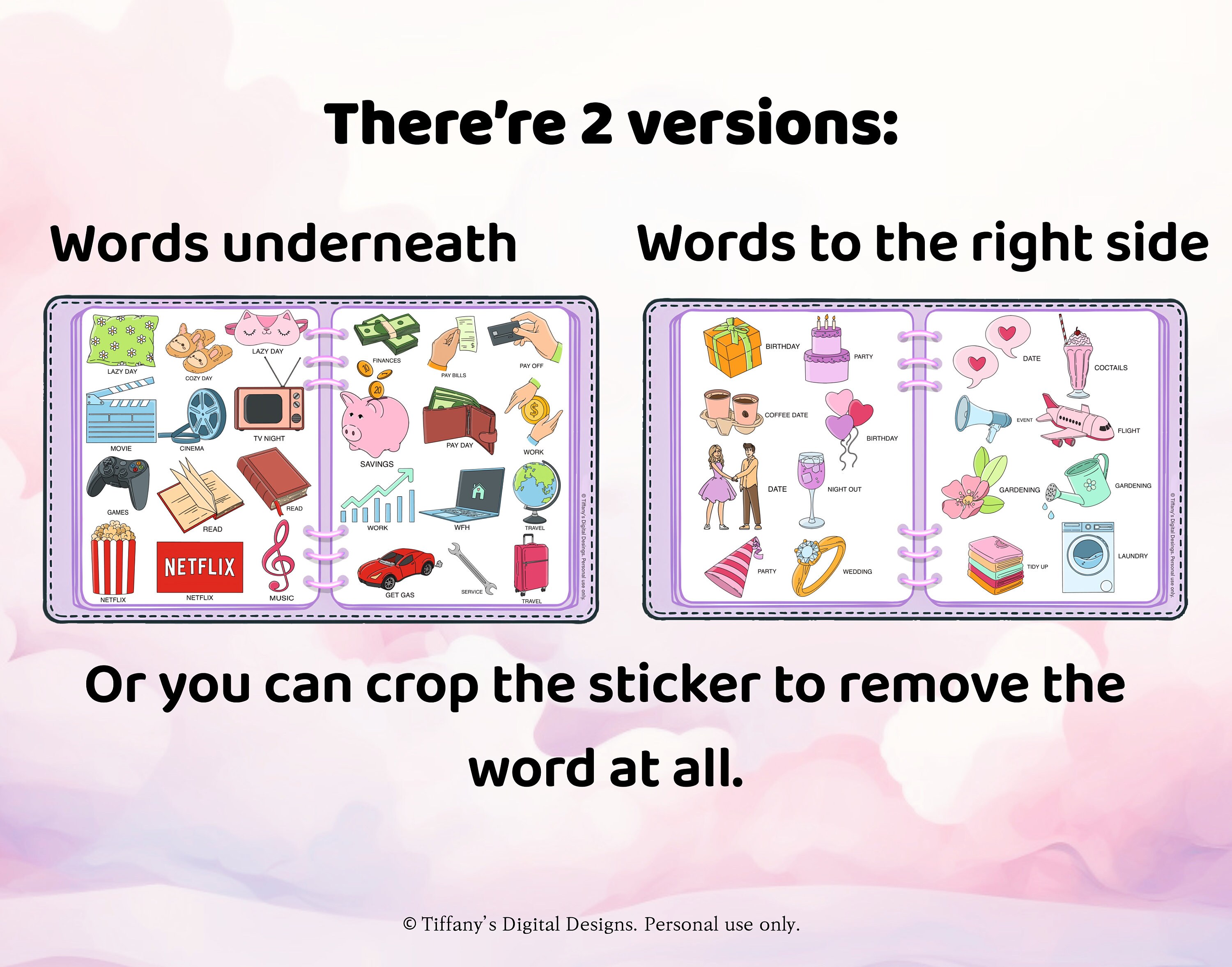 Everyday Life Digital Printable Stickers, Goodnotes Stickers, Digital ...