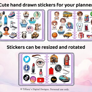Everyday Essentials Digital Printable Stickers, Notability Goodnotes ...