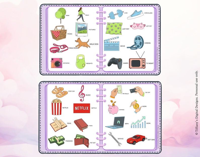 Everyday Life Digital Printable Stickers, Goodnotes Stickers, Digital ...