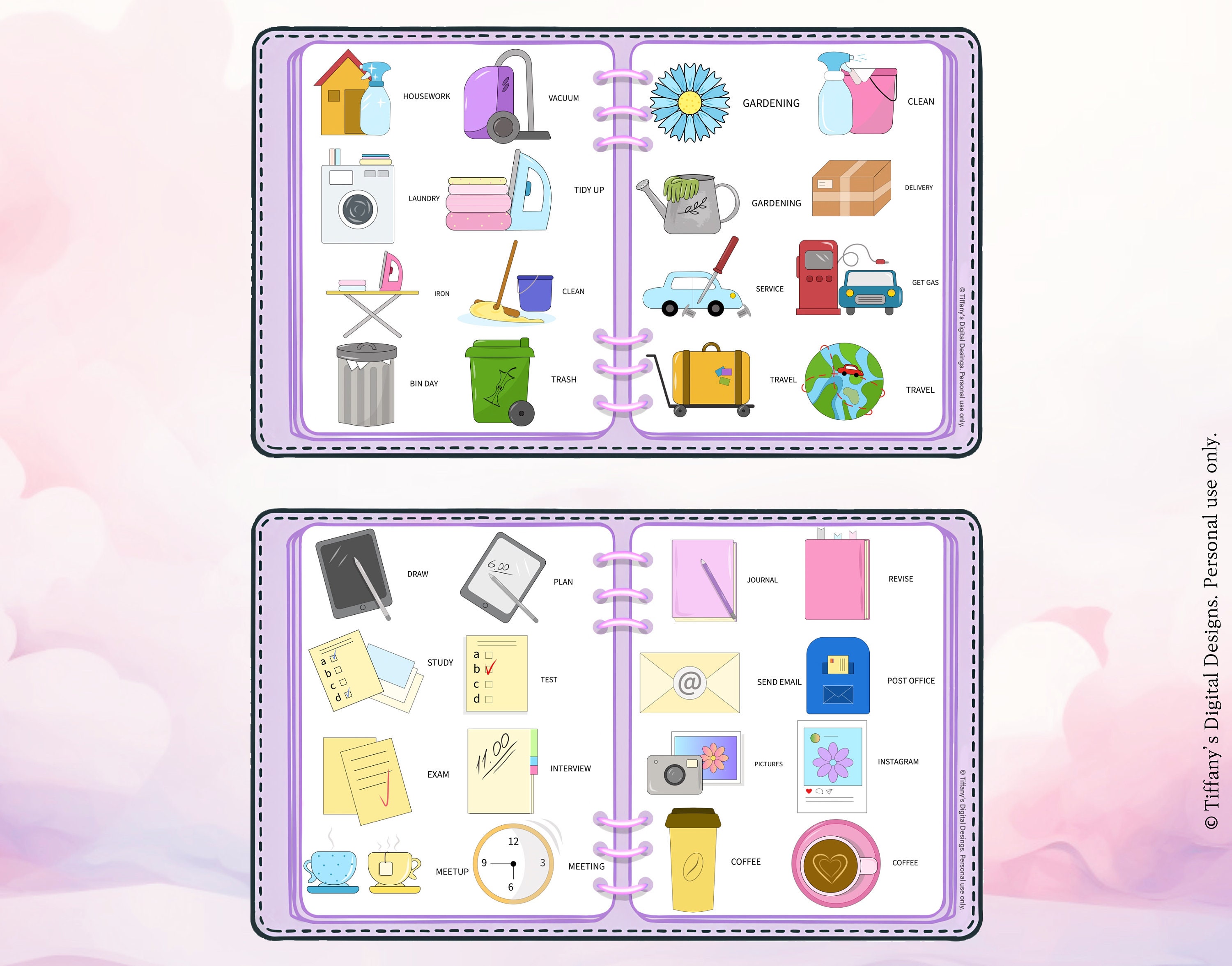 Everyday Digital Printable Stickers, Notability Stickers, Goodnotes ...