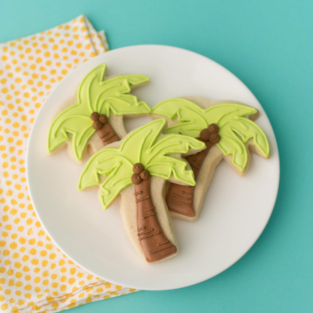 Palm Tree Sugar Cookies (2 Dozen) - Gourmet Hand-decorated Gift Set - Etsy