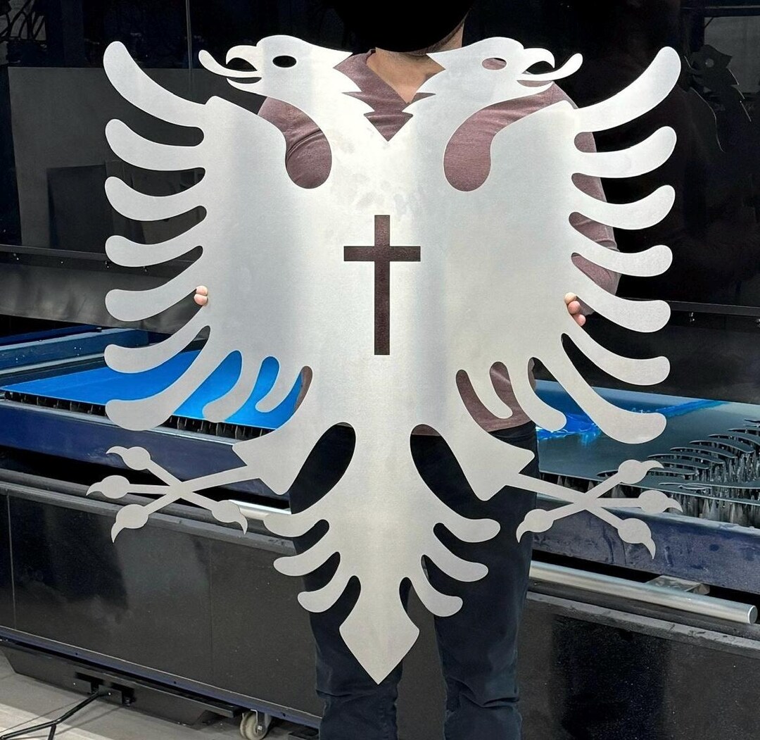 Large Metal Albanian Eagle Sign - Etsy