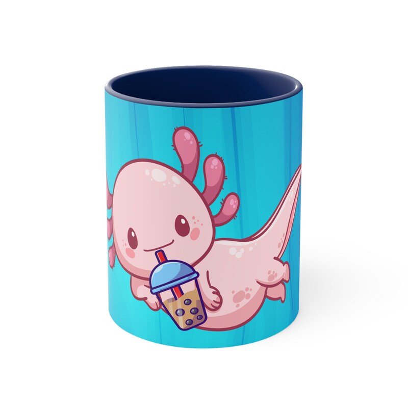 Axolotl Drinking Boba - Etsy