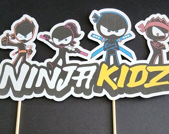 Ninja Cake Topper With Age and Name/ninja Topper Personalized - Etsy