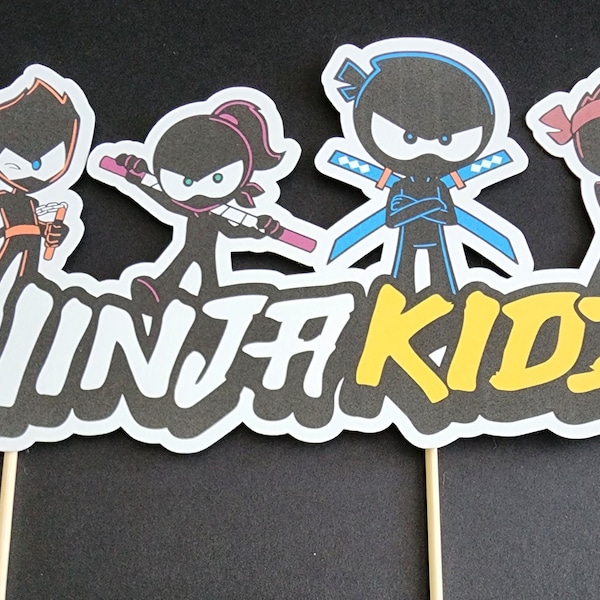 Ninja Kidz Birthday Cake Topper - Etsy