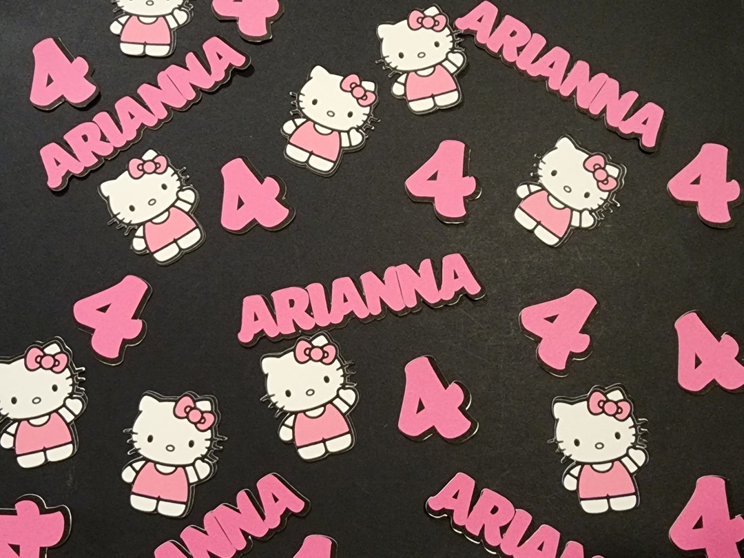 Hello Kitty Custom Confetti - Etsy