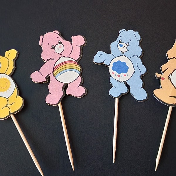 Care Bears Cupcake Toppers - Etsy