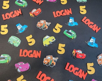 Disney/pixar Cars Confetti//custom Age - Etsy