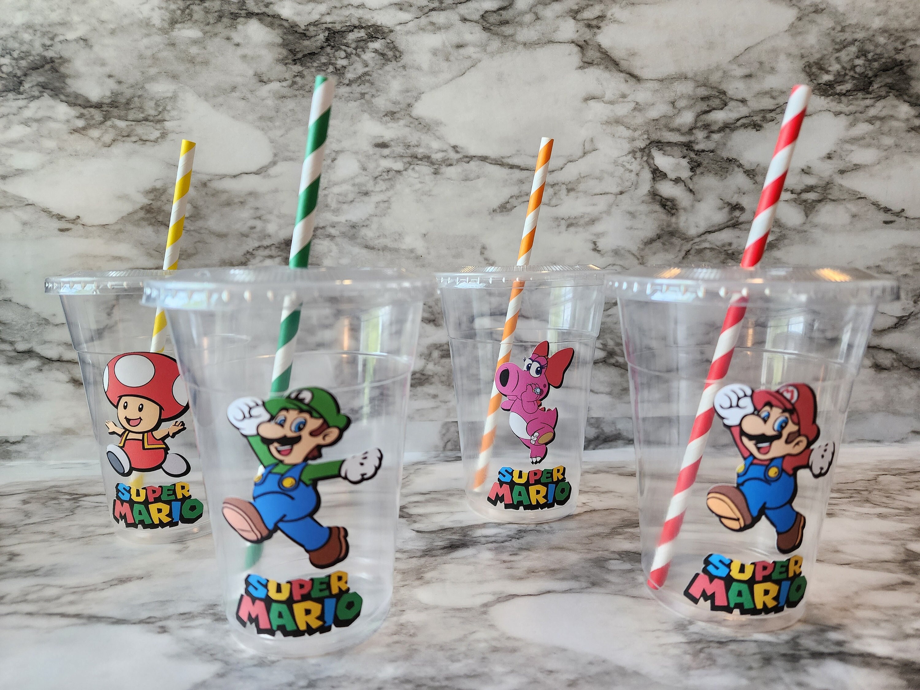 Super Mario Party Cups - Etsy