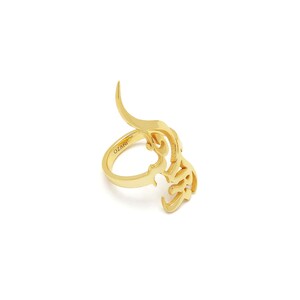 18K Gold Allahu Akbar Islamic Ring | Tasbeeh Collection | Tarnish Free ...