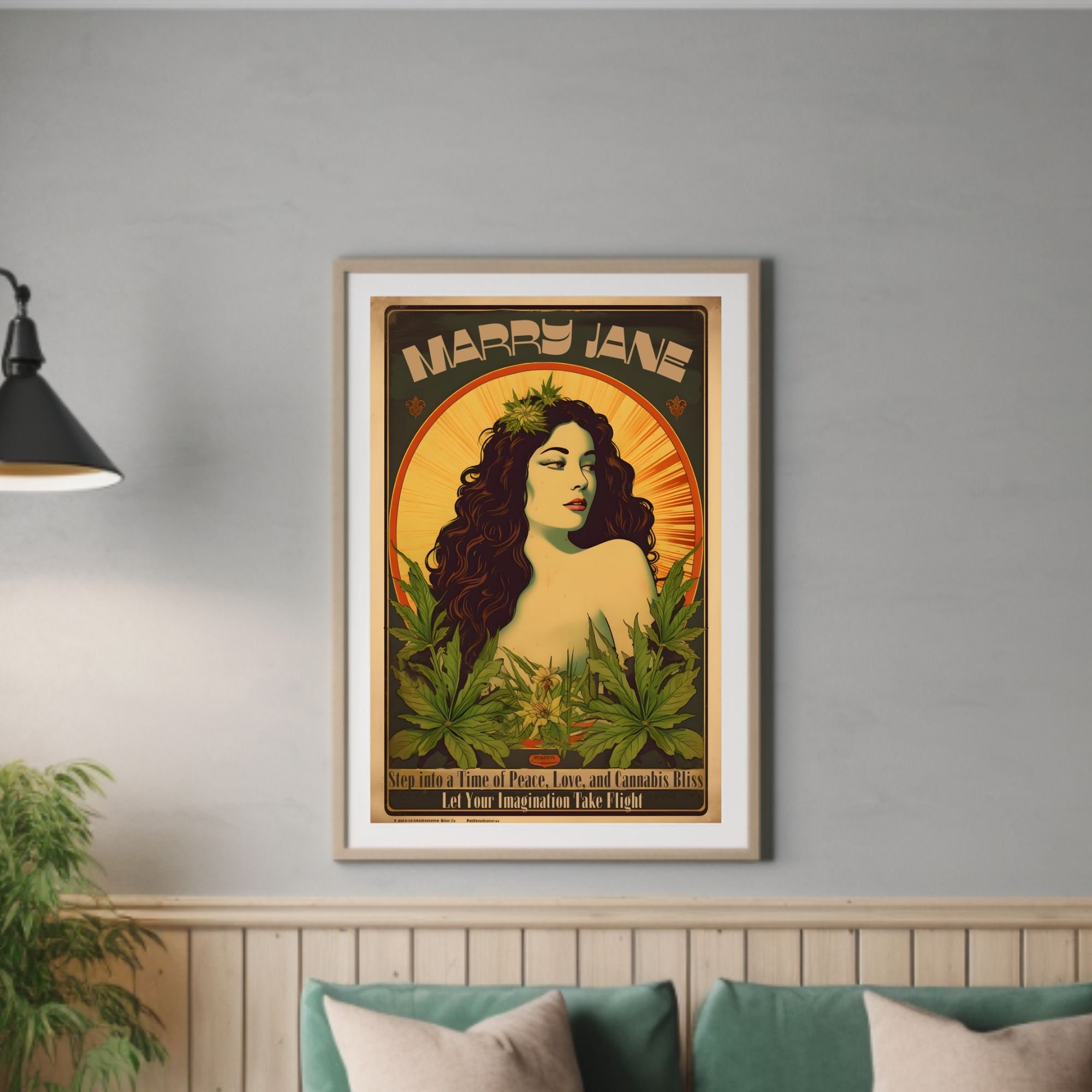 Vintage Retro Marijuana Printable Art Instant Download - Etsy