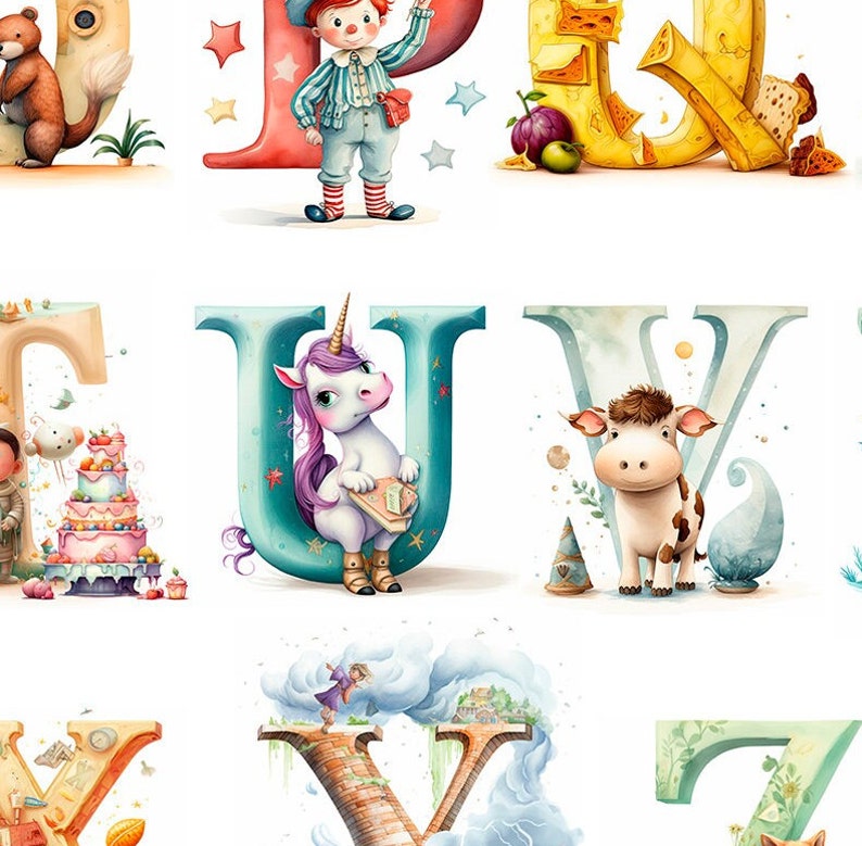 El Abecedario Español Poster / El Alfabeto Español / Lámina Decorativa ...