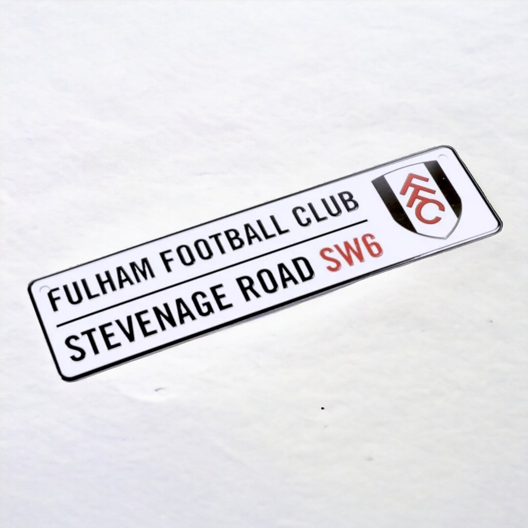 Fulham Sign Street Stadium Metal Gift Window Hanging Wall Decor Premier ...