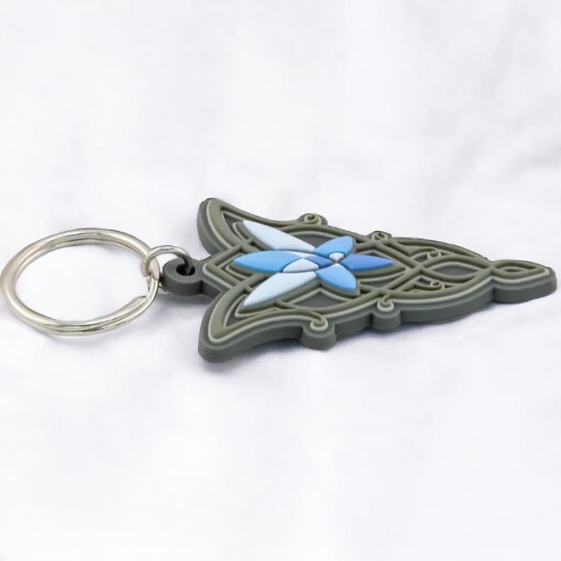 Lord of the Rings Keyring Gift Keychain Key Ring Chain Metal PVC Hang ...