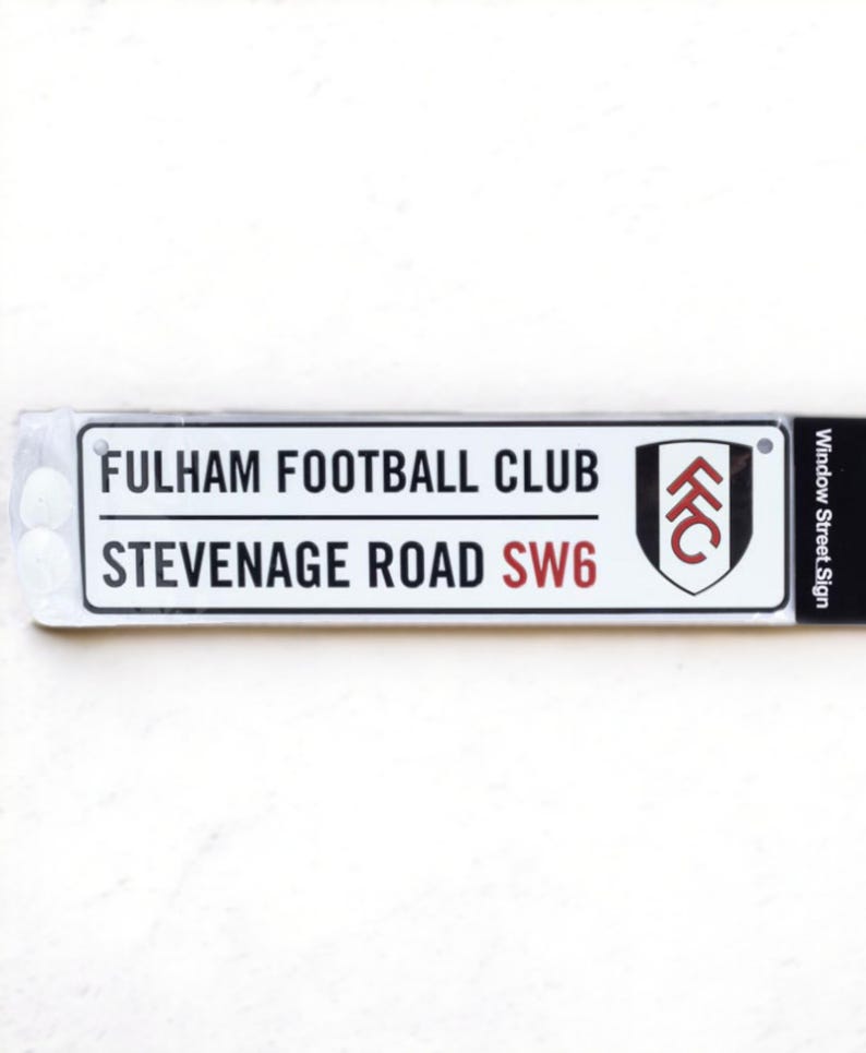 Fulham Sign Street Stadium Metal Gift Window Hanging Wall Decor Premier ...