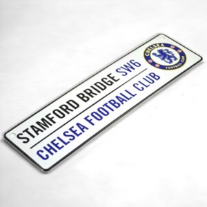Chelsea Sign Street Stadium Metal Gift Window Hanging Car Wall Decor ...