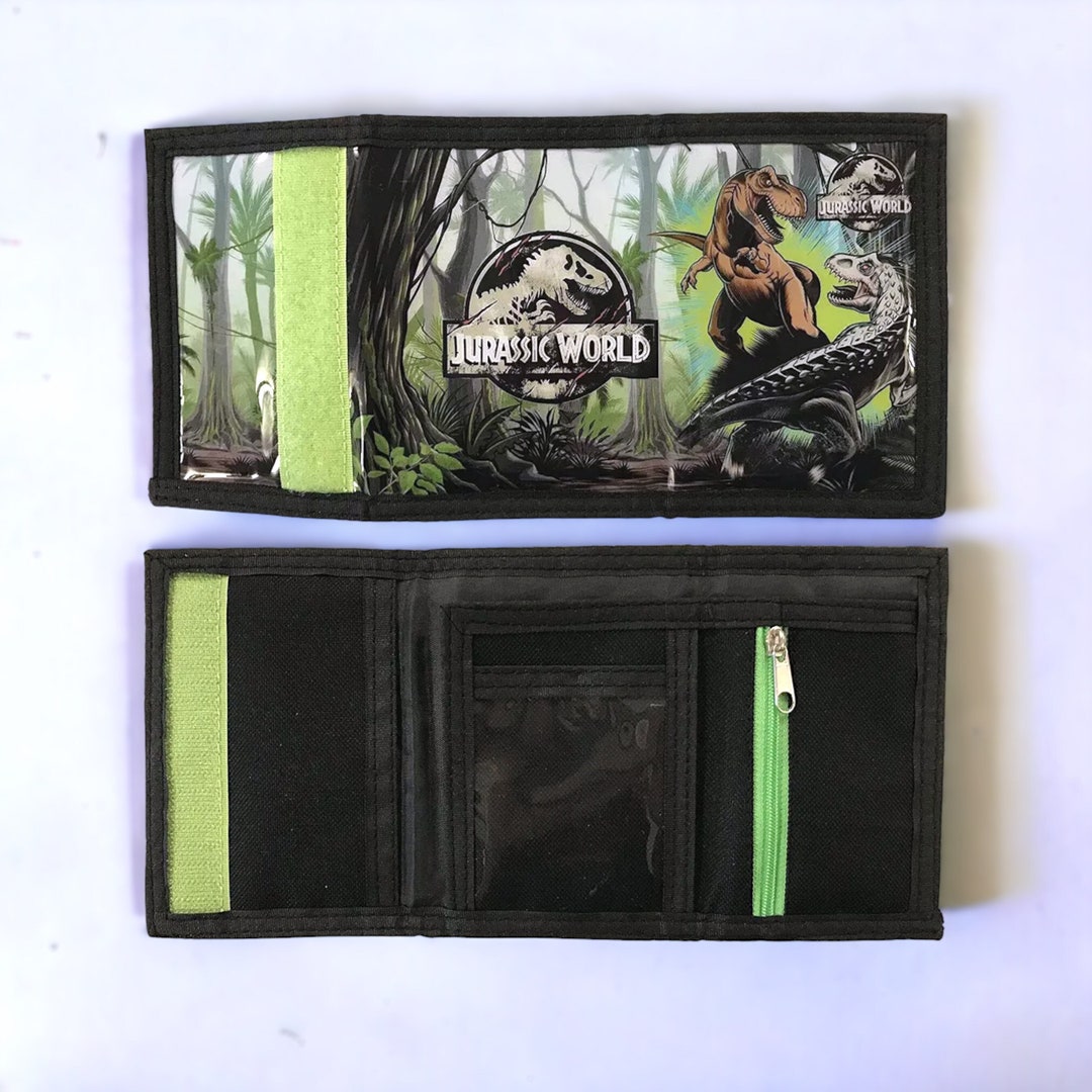 Dinosaur Wallet Jurassic World Park Nylon Money Card Holder Purse Bag T ...