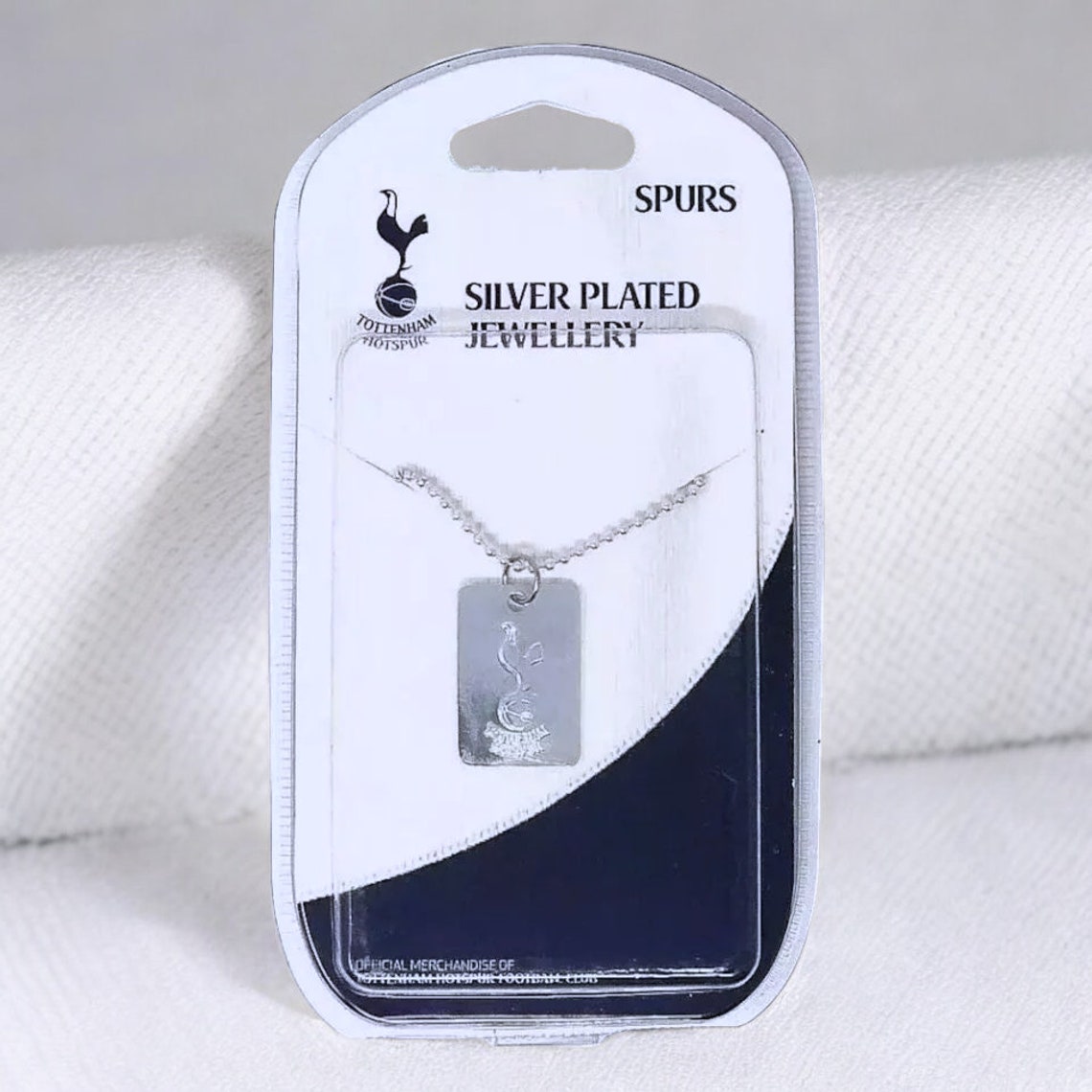 Tottenham Chain Necklace Dogtag Hotspur Spurs Silver Plated Pendant FC ...