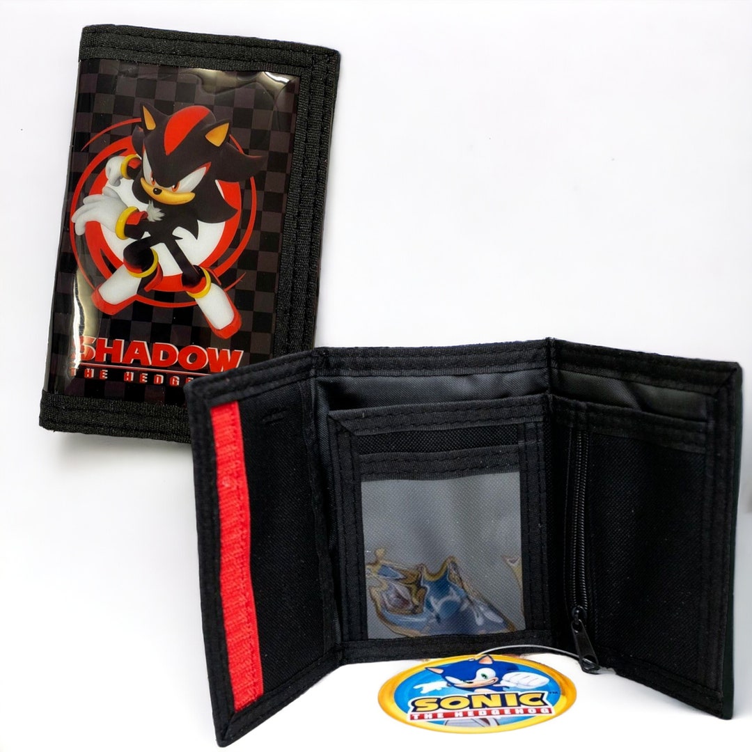 Shadow Wallet Sonic the Hedgehog Childrens Card Holder Purse Money Bank ...