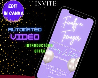 INSTANT DOWNLOAD EDITABLE Digital Party Invite E-invites - Etsy