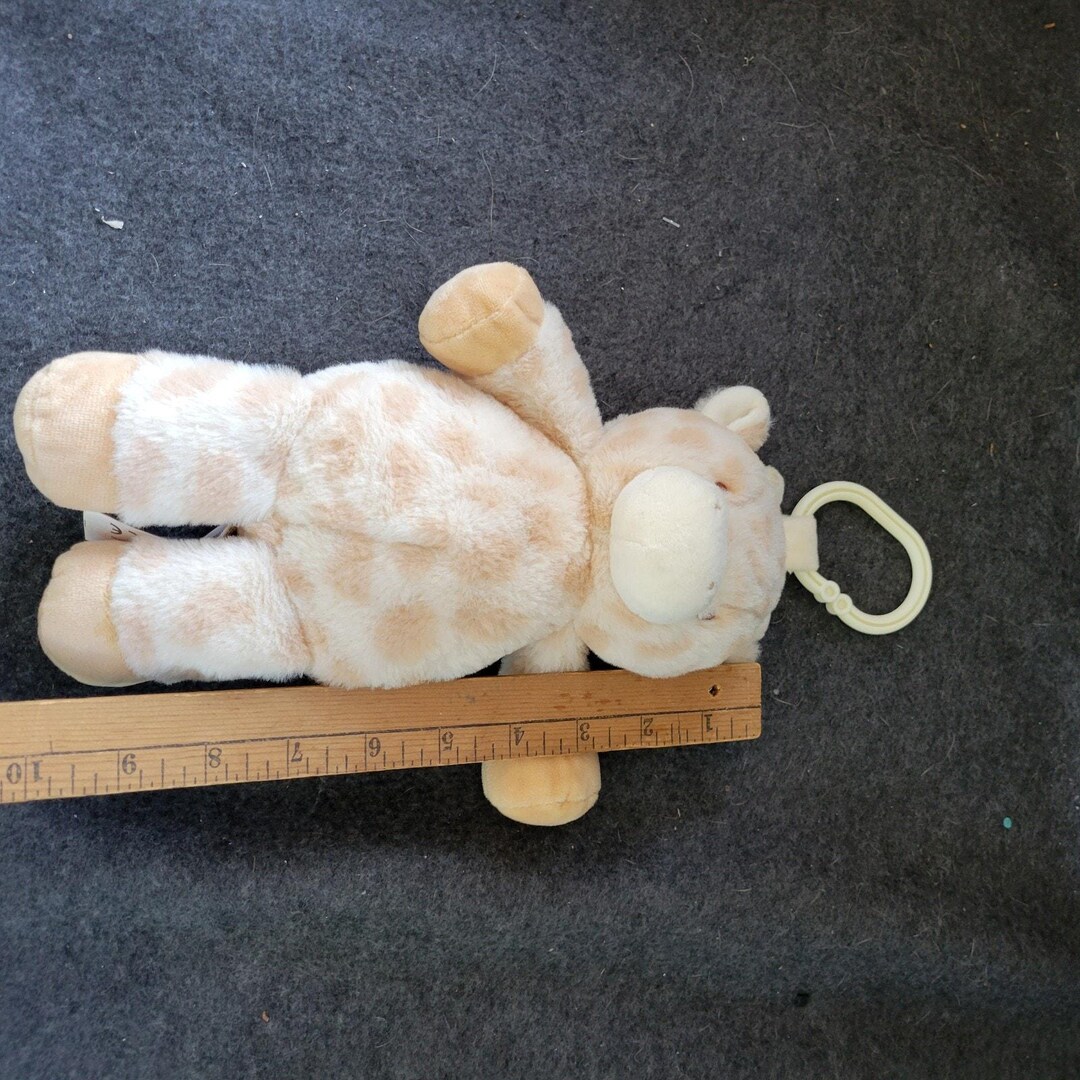 Kellytoy Tan Giraffe Plush Rattle Lovey 10" Stuffed Animal Baby Toy ...