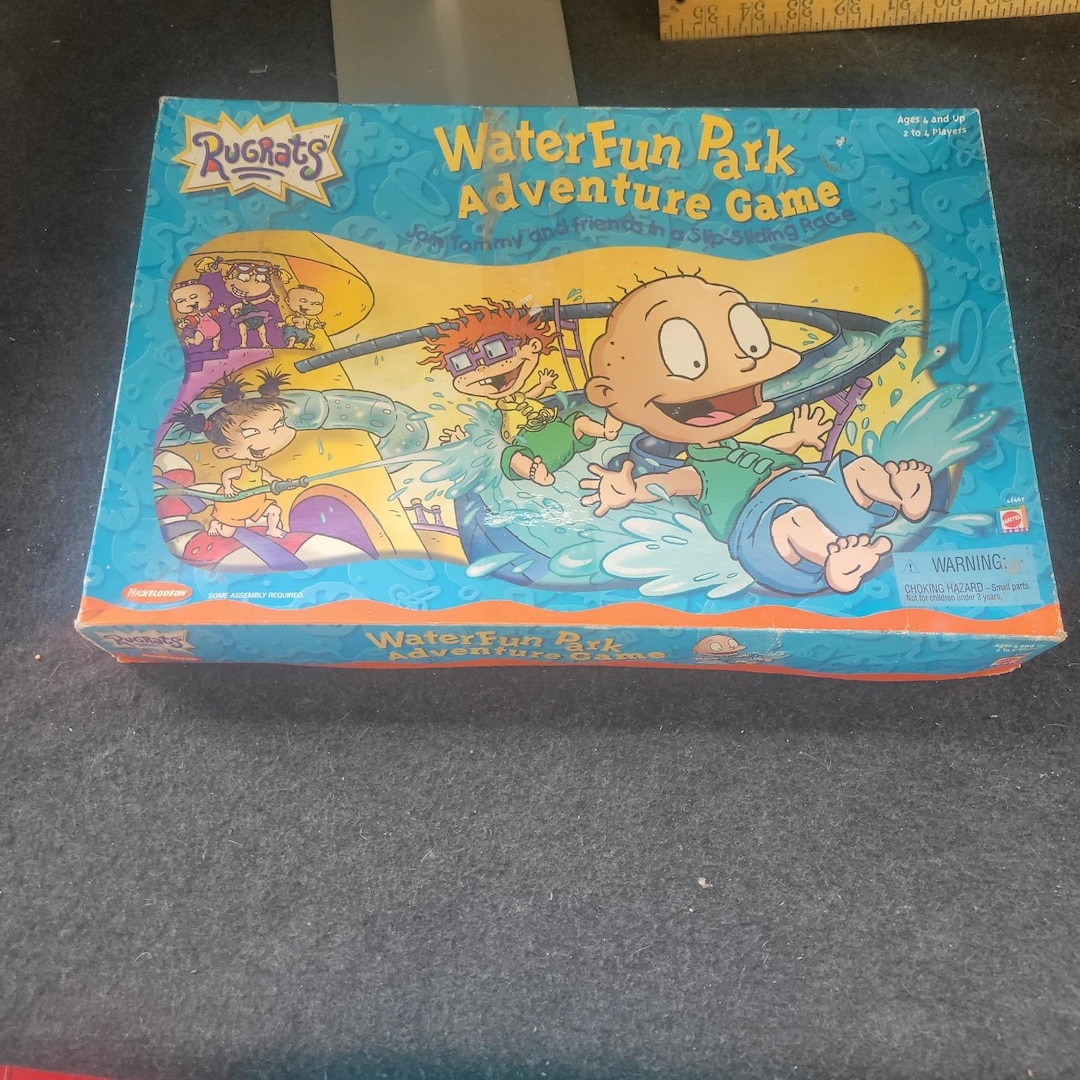 Nickelodeons the Rugrats Water Fun Park Adventure Game COMPLETE IN BOX ...