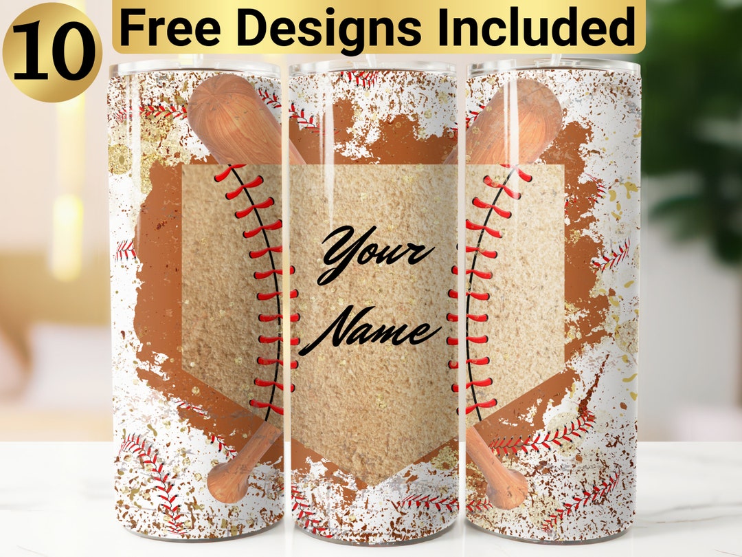 Baseball Tumbler Design, Tumbler Wrap PNG, 20 Oz Skinny Tumbler Design ...