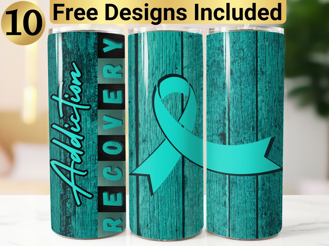 Addiction Recovery Tumbler Design, Tumbler Wrap PNG, 20 Oz Skinny ...