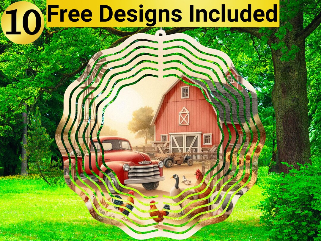 Farm Wind Spinner, Farm Wind Spinner Sublimation Design, Farm Wind ...