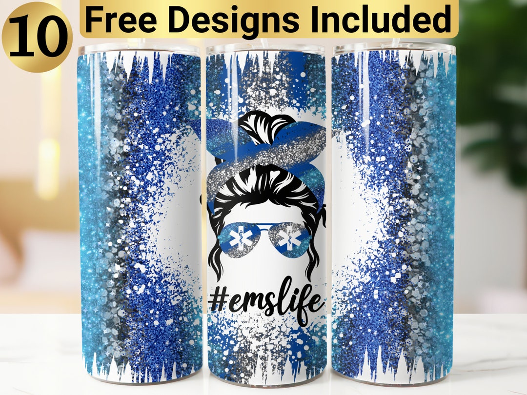 EMS Life Tumbler Design, Tumbler Wrap PNG, 20 Oz Skinny Tumbler Design ...
