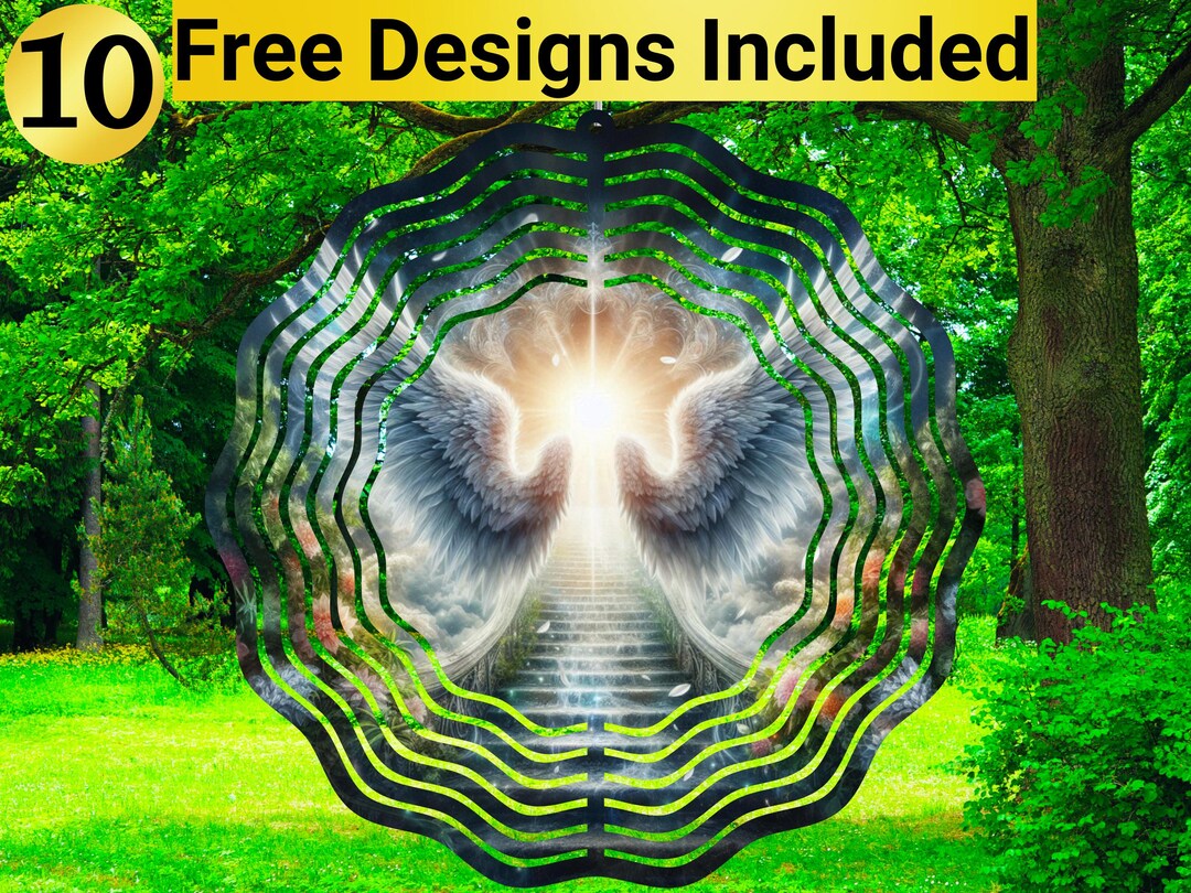 Angel Memorial Wind Spinner, Angel Wind Spinner Sublimation Design ...