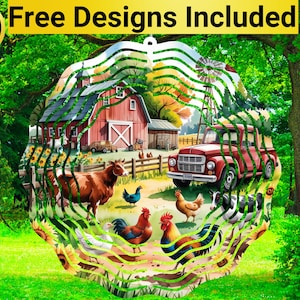 Farm Wind Spinner, Farm Wind Spinner Sublimation Design, Farm Wind ...