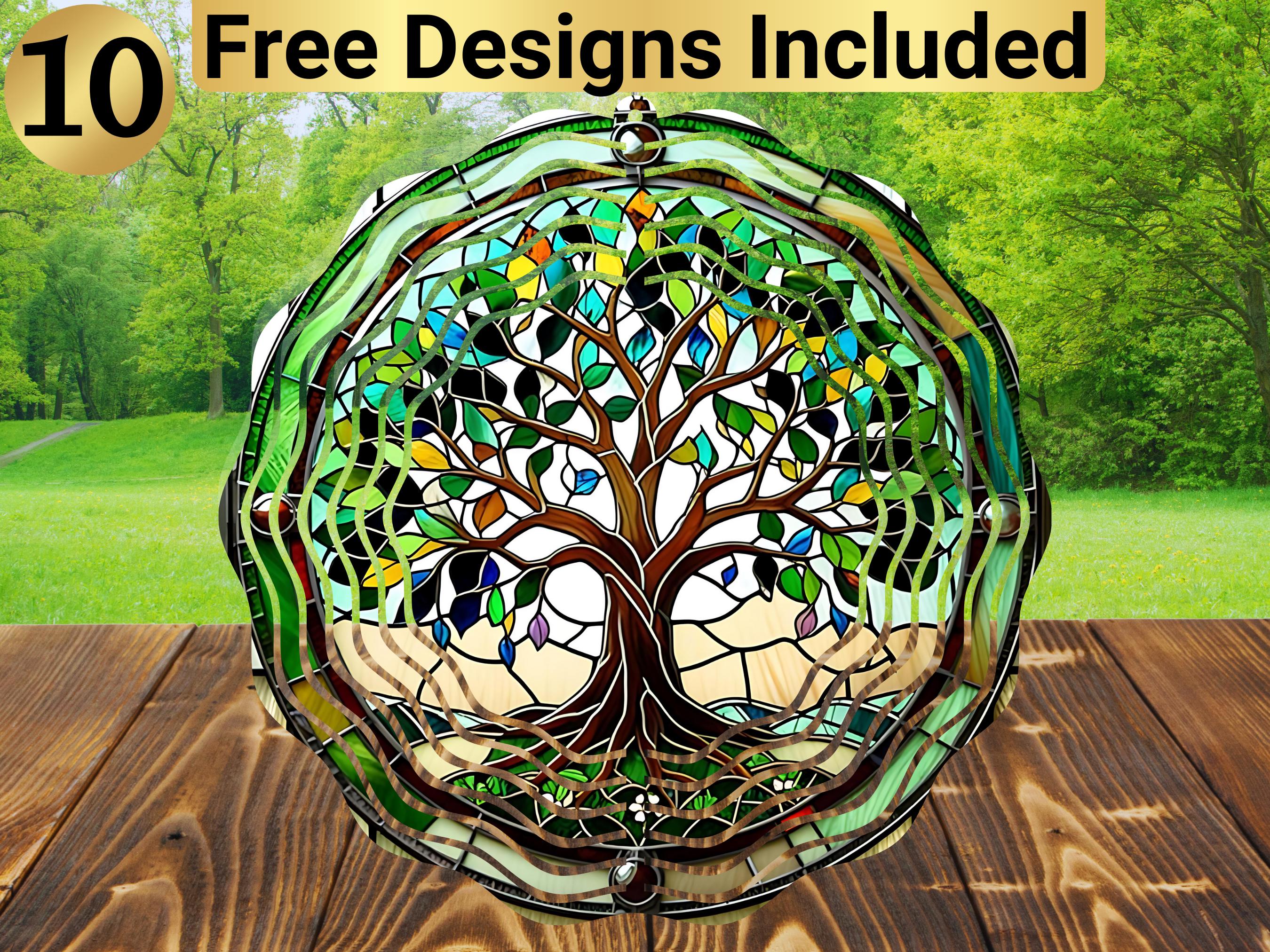 Tree of Life Wind Spinner, Tree of Life Spinner Sublimation Design ...