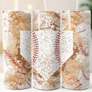 Baseball Tumbler Design, Tumbler Wrap PNG, 20 Oz Skinny Tumbler Design ...