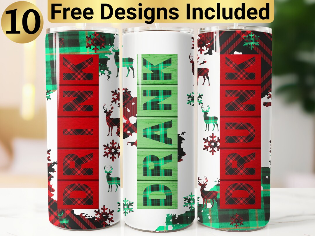 Drink Drank Drunk Funny Tumbler Design, Tumbler Wrap PNG, 20 Oz Skinny ...