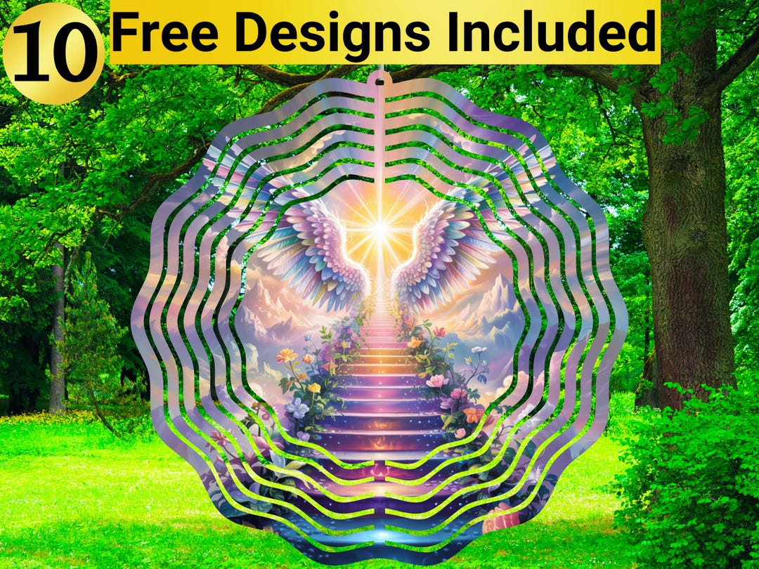 Angel Memorial Wind Spinner, Angel Wind Spinner Sublimation Design ...