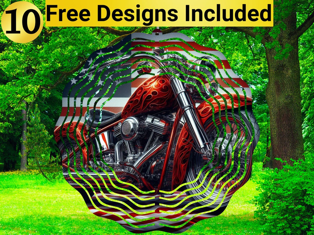 American Motorcycle Wind Spinner, Motorcycle Wind Spinner Sublimation ...